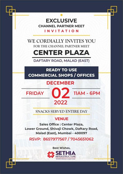 Exclusive channel Partner Meet by Sethia Infrastructure | PROPi.IN Events