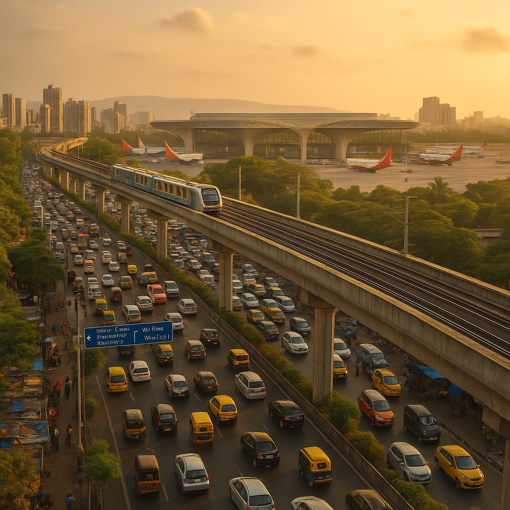Navi Mumbai Airport Set to Ease Traffic Congestion on SCLR, JVLR, and ...